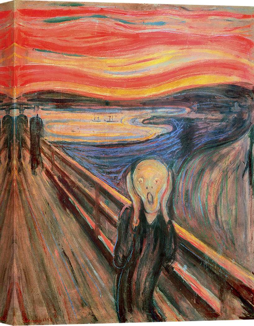 Quadro, stampa su tela - Edvard Munch, L'Urlo – 80x60 cm | Leroy Merlin