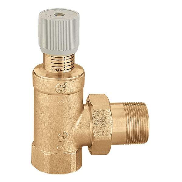 Valvola by-pass differenziale regolabile con scala graduata Caleffi 519 ...