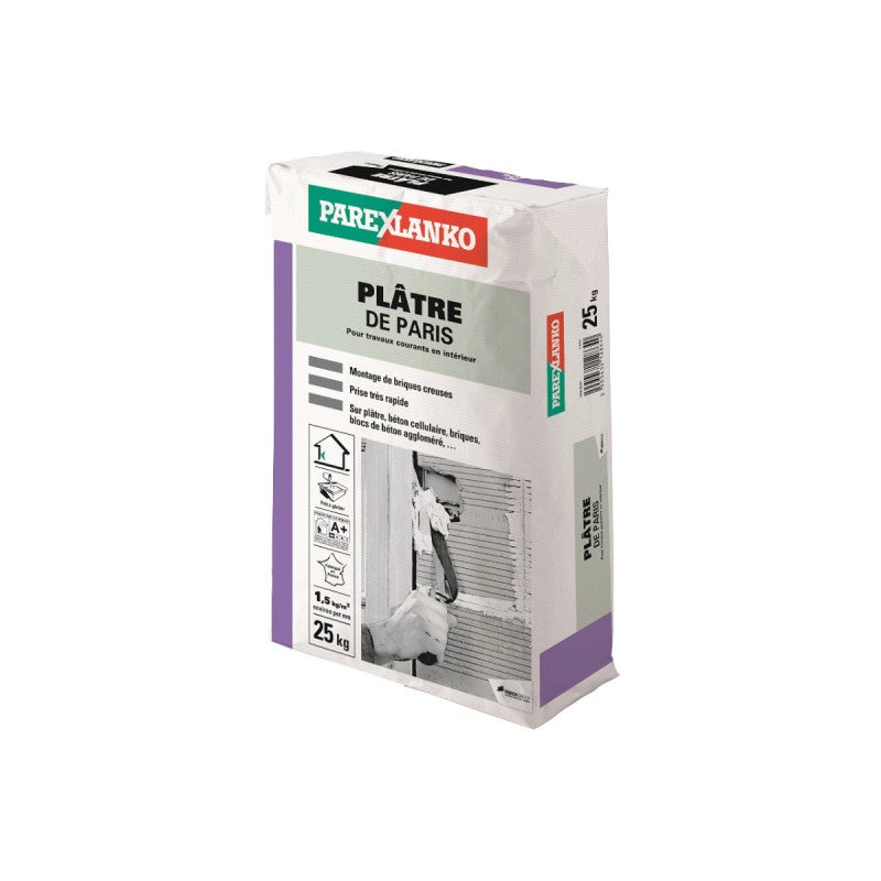 Platre de Paris PAREXLANKO - 25kg - 03268 | Leroy Merlin