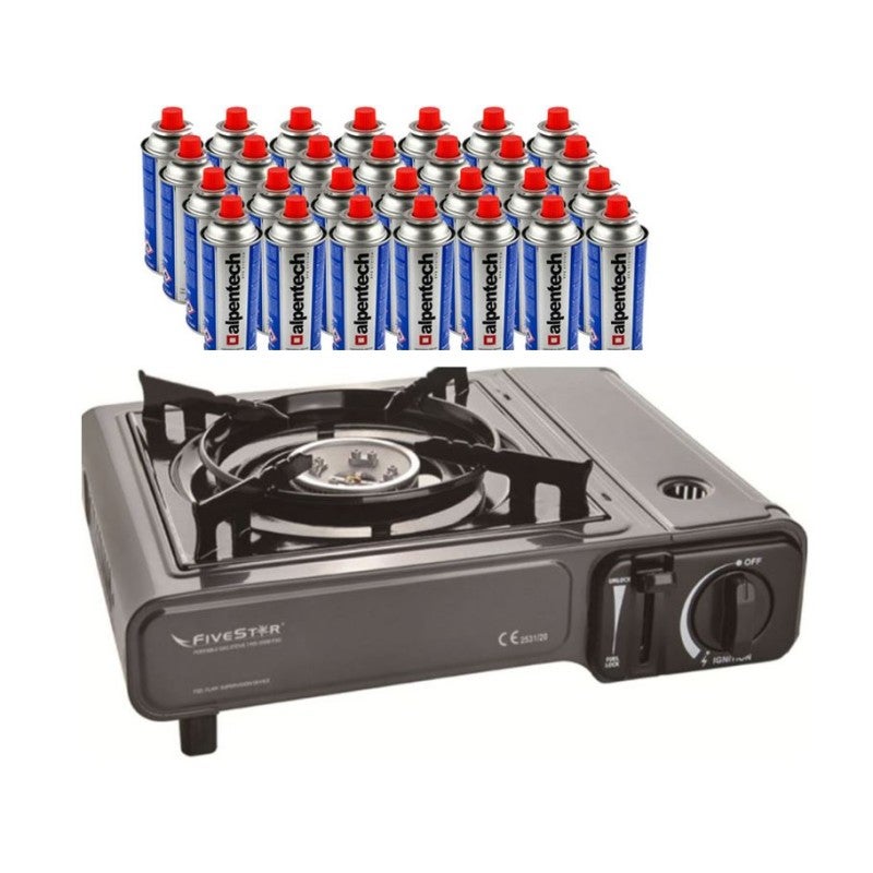 Réchaud à gaz Piezo FIVESTAR 2200W Avec Sécurité Thermocouple ...