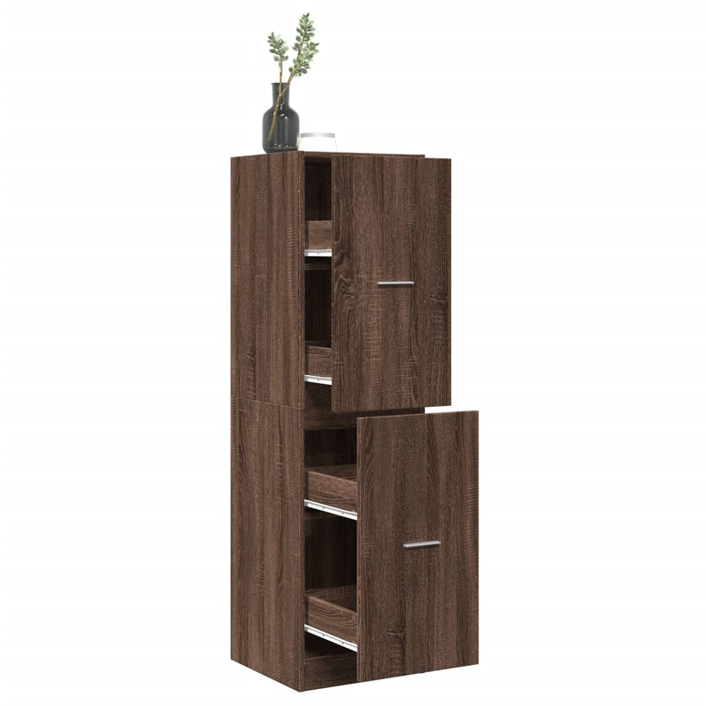Mueble boticario roble marrón 40x41x144,5 cm madera contrachapada ...