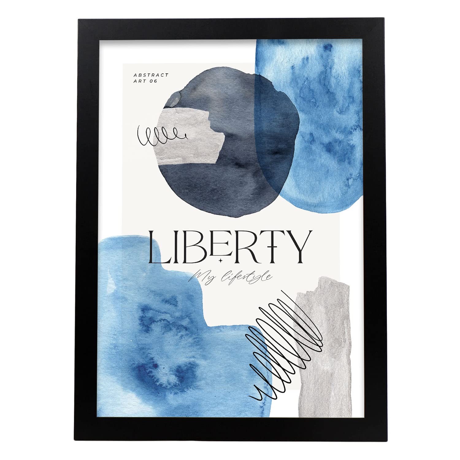 Affiches Abstraites Dans Un Style Aquarelle Coloré Mode De Vie ...