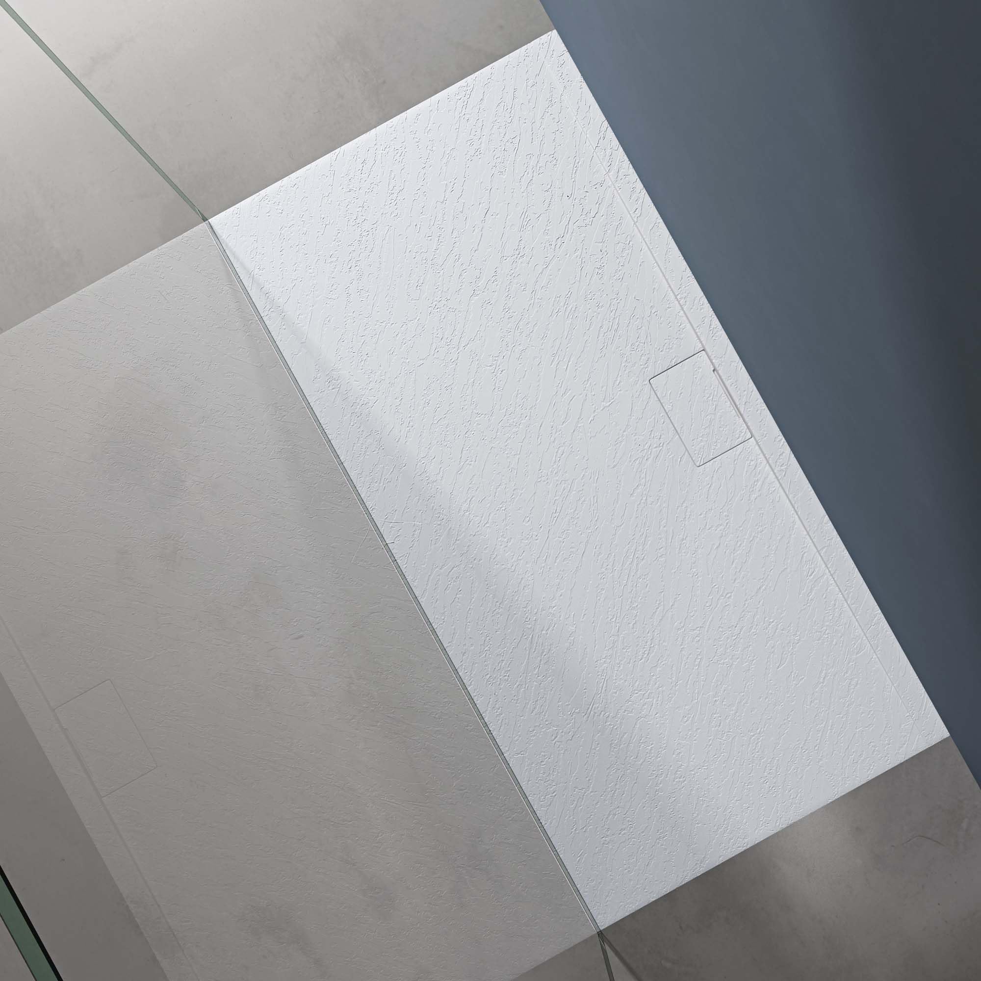 Doporro Receveur de Douche Bac à Douche Ultra Plat en Solid Surface ...