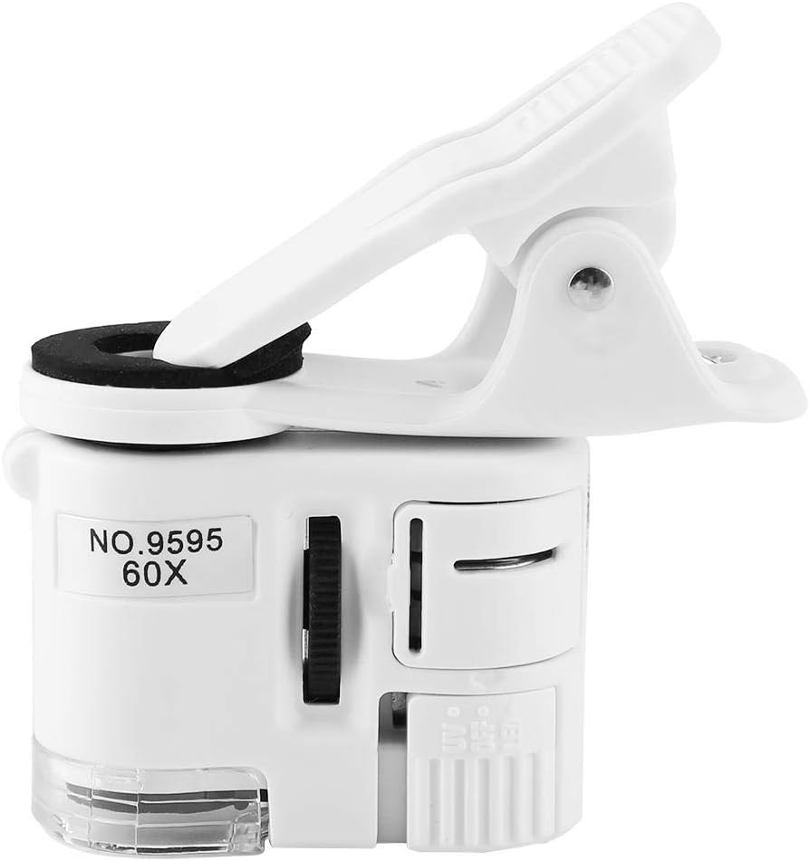 Microscope De TéLéPhone, 9595W 60X Poche Loupe Mobile LED LumièRe ...