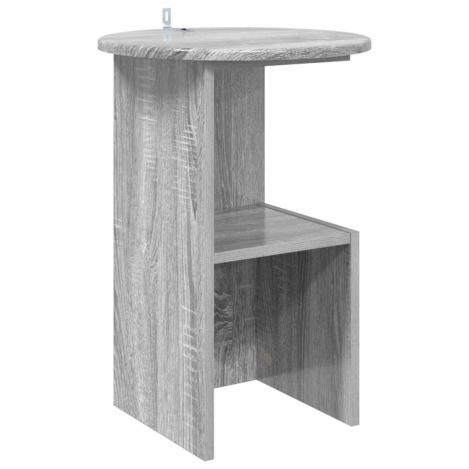 Table d'appoint gris Ø 39,5 x 55 cm Bois d'ingénierie | Leroy Merlin