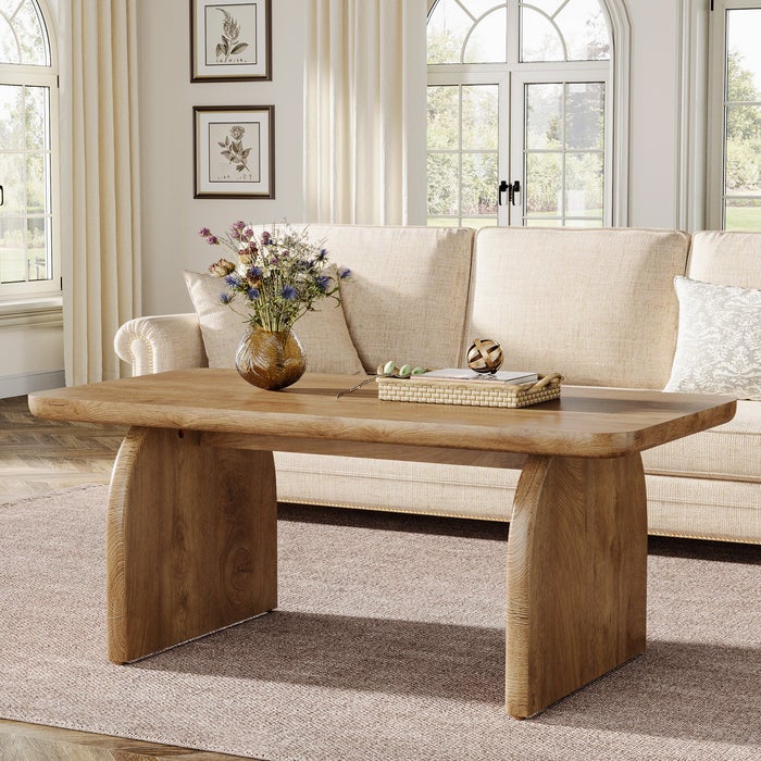 Tribesigns Table basse 120 cm, Table centrale de ferme Table basse à ...