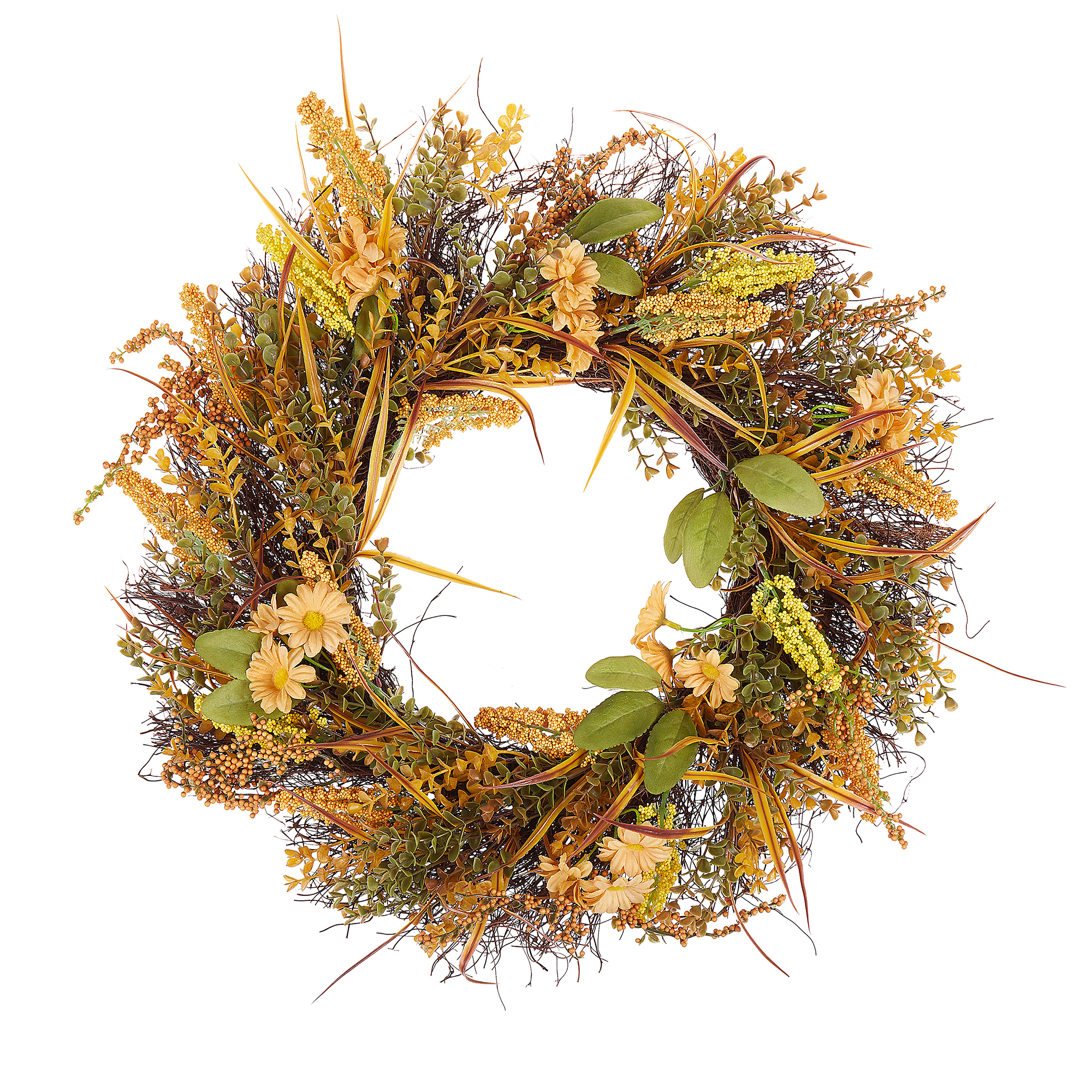 Couronne décorative ADEJE 50 cm Orange | Leroy Merlin