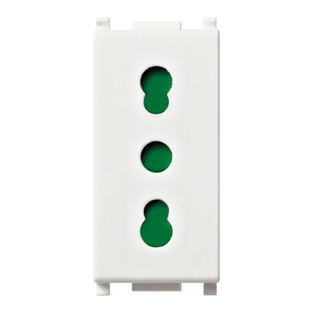 VIMAR - PRESA 2P+T 16A P17/11 SERIE PLANA BIANCO | Leroy Merlin