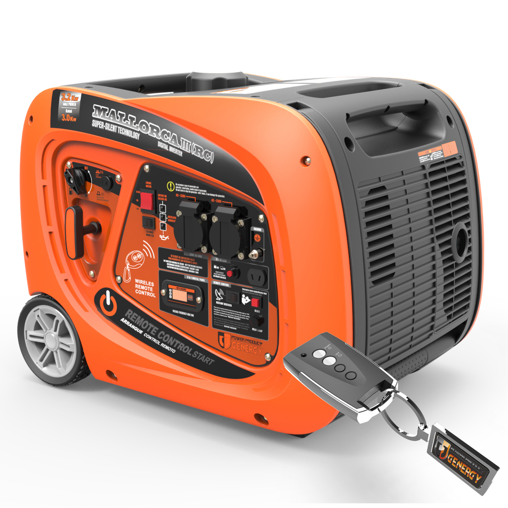 Groupe électrogéne silenciaux inverter GENERGY MALLORCA III RC 3200W ...