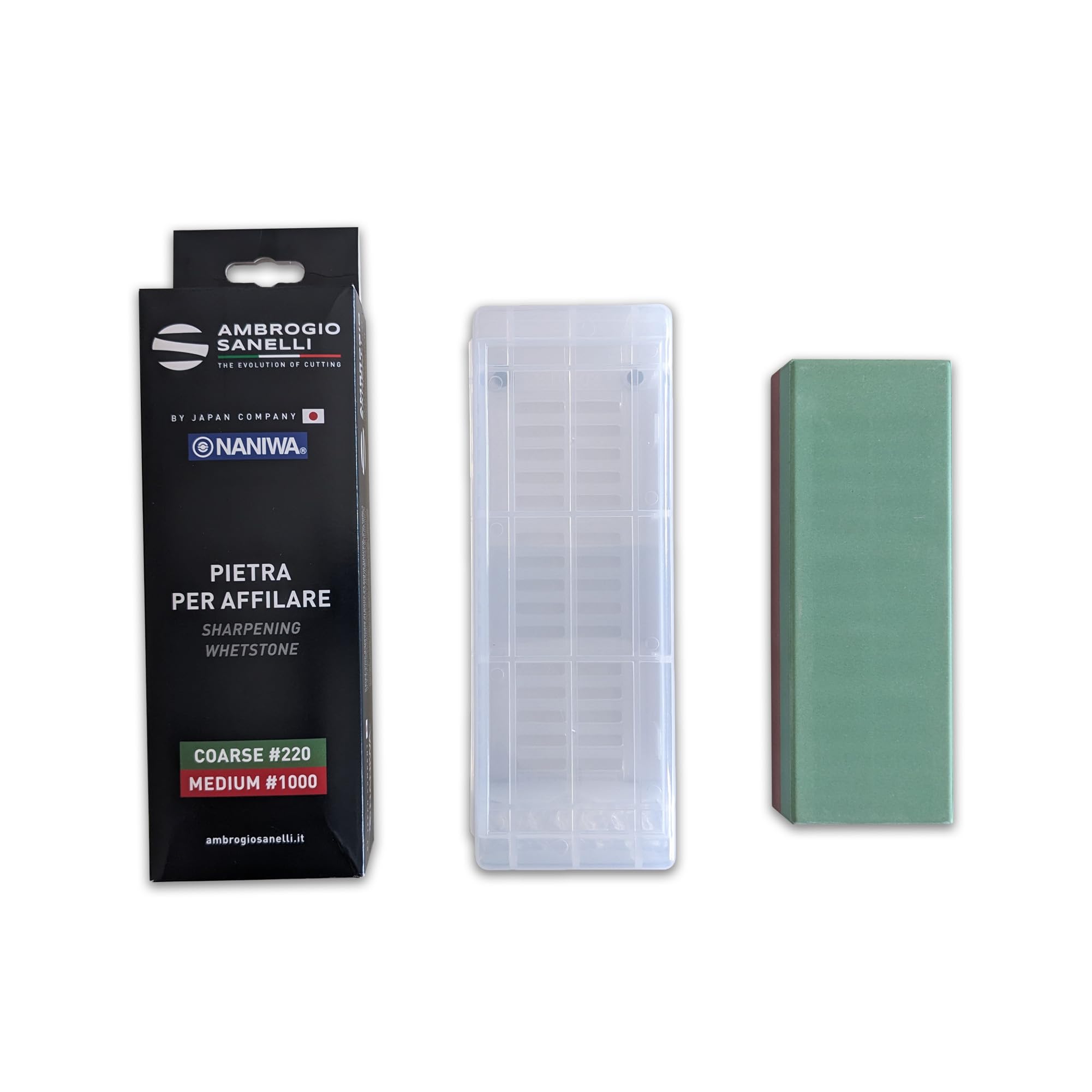 Sanelli Ambrogio, Naniwa Basic Stone, Pietra Affilacoltelli Combinata 2 ...