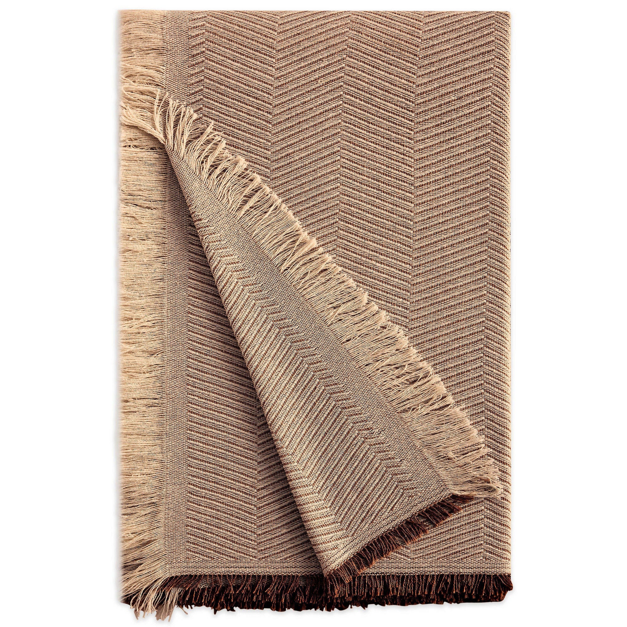 Vipalia Plaid Polyvalent Espiga Marron 180x260 cm | Leroy Merlin