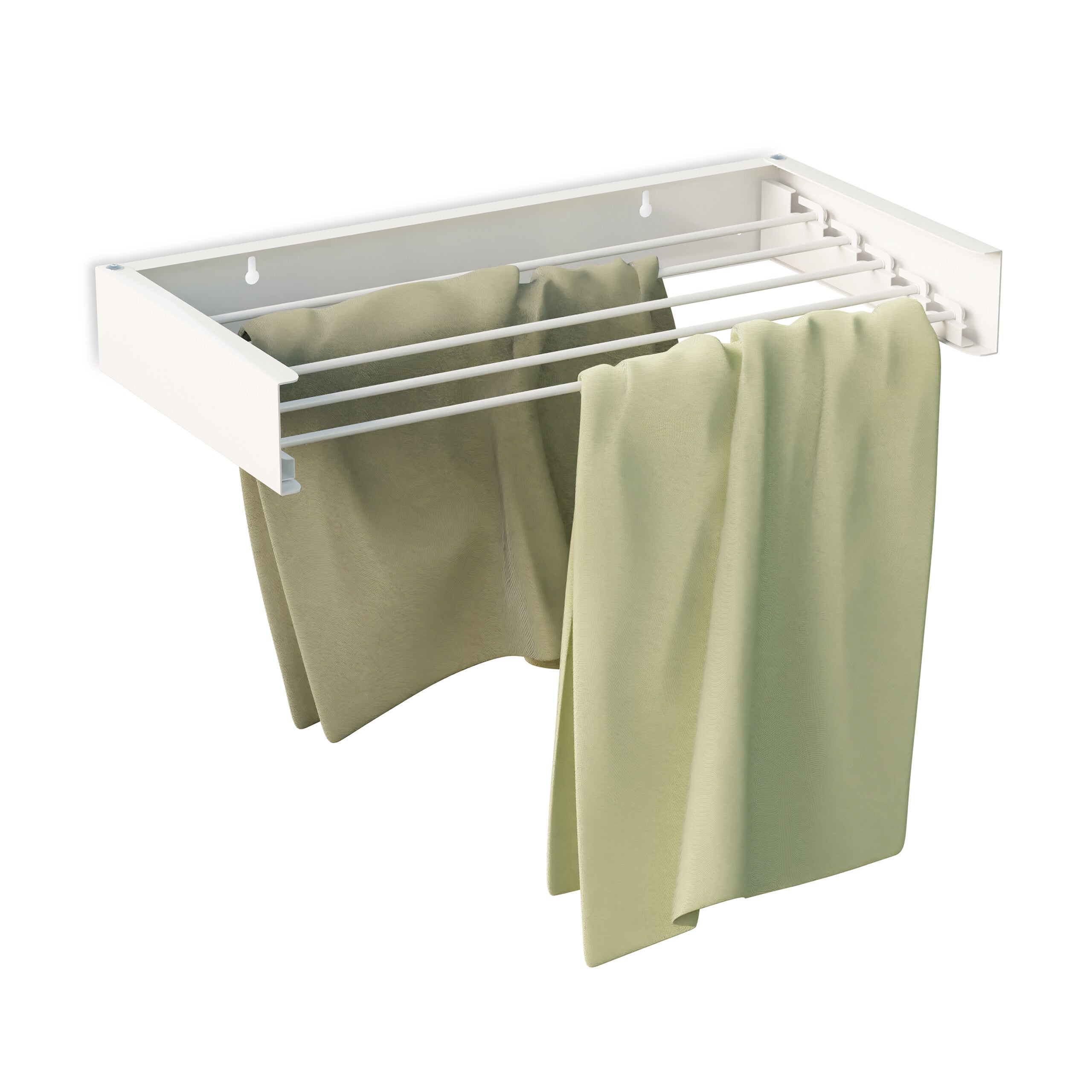Relaxdays Tendedero Pared Plegable, 4,5 m Largo de Secado, 11,5x85x42 ...