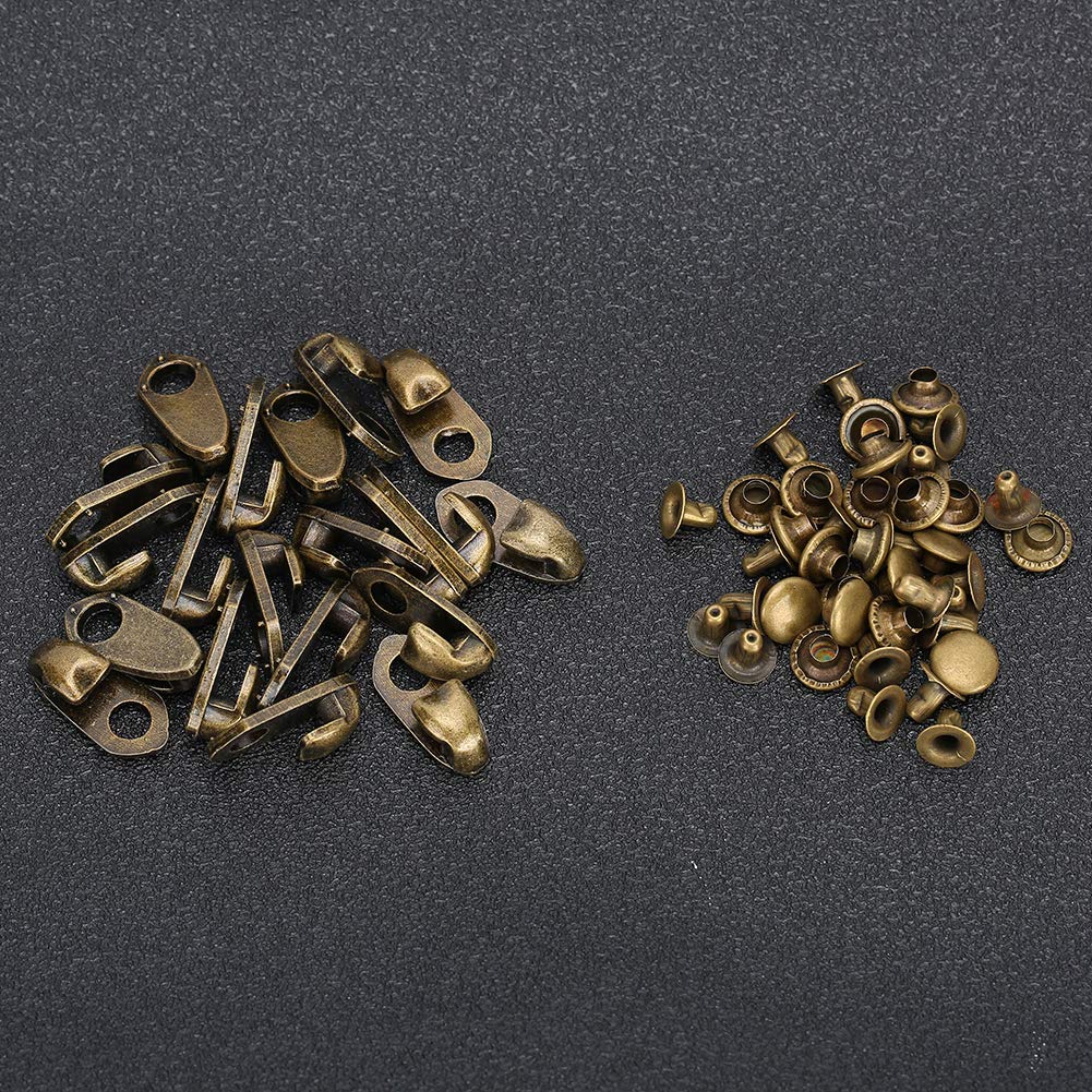 Rivetti a gancio per stivali in lega con nastro in bronzo per scarpe da ...