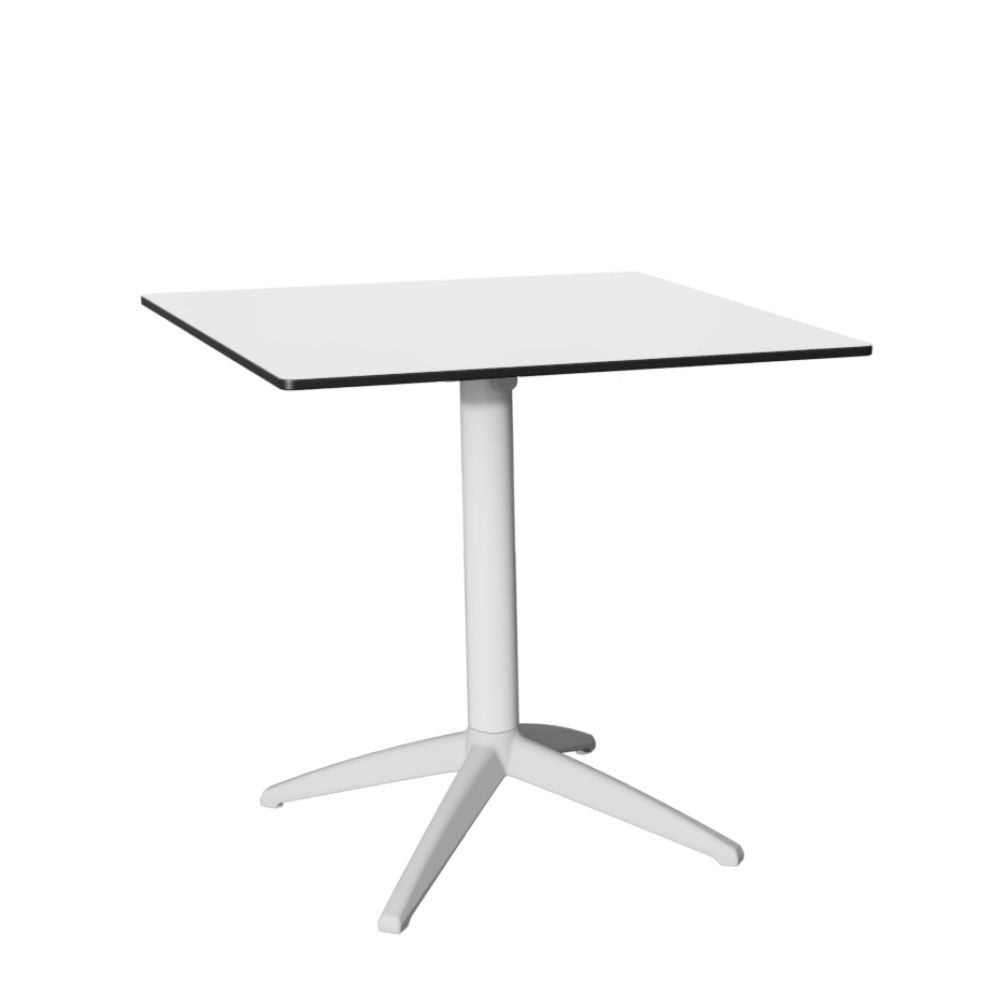 Table pliante Compact Cafè blanc 80x80 | Leroy Merlin