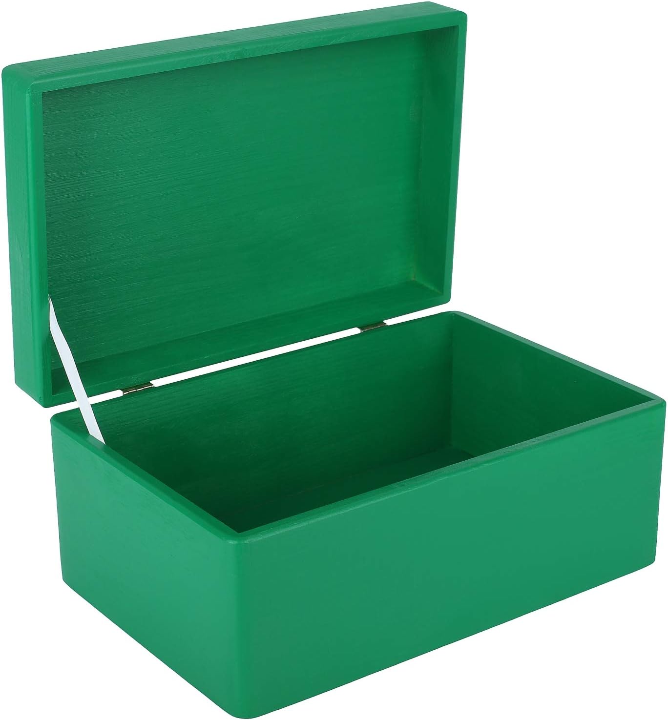 Creative Deco Boite Rangement en Bois Vert | 30 x 20 x 14 cm (+/- 1 cm ...