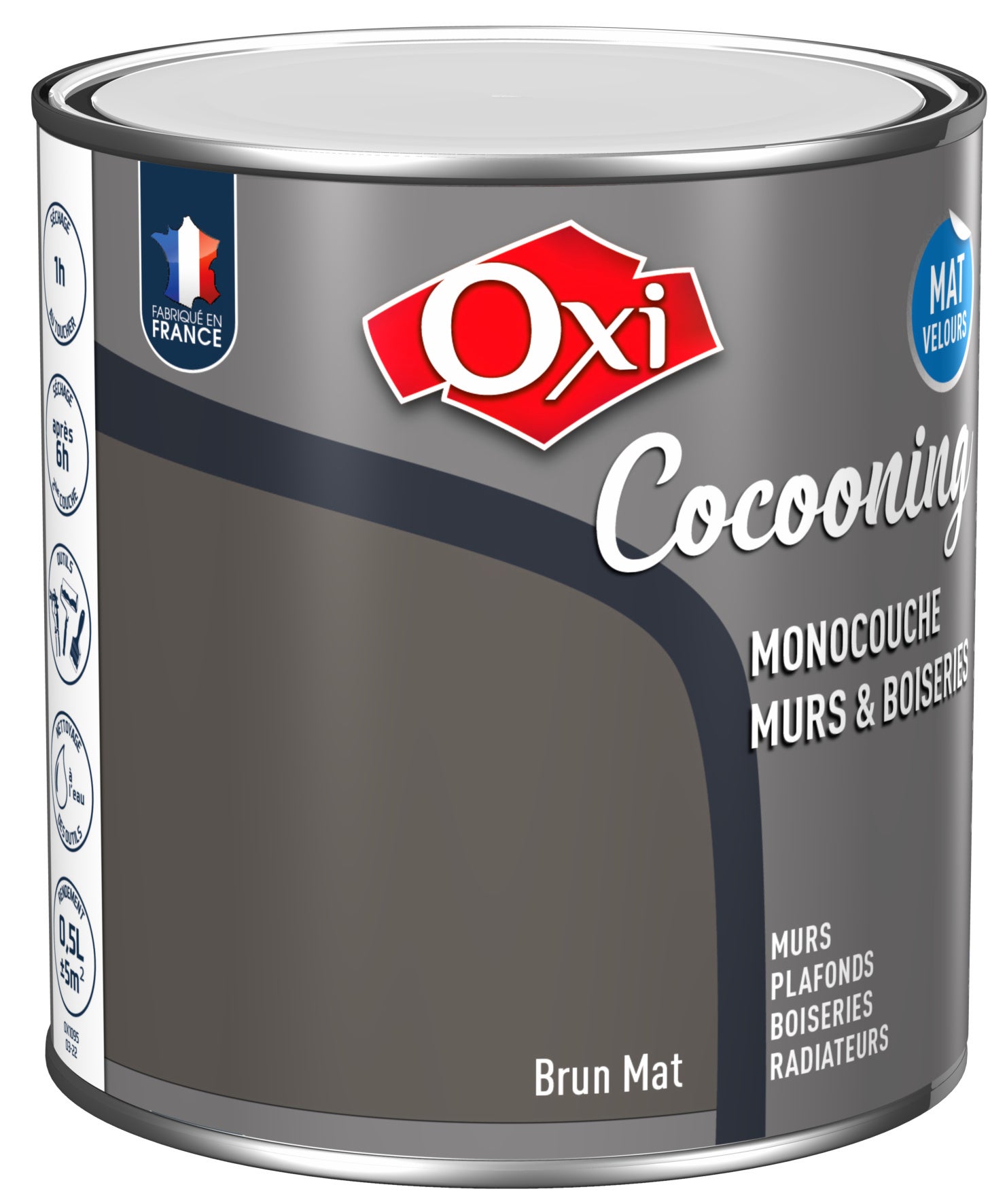 Peinture d'intérieur monocouche pour murs & boiseries fini mat velours ...