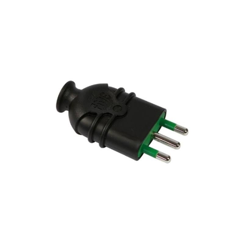 Plug italian std. 2P+E 16A HI-PRO black body Fanton 80111 | Leroy Merlin