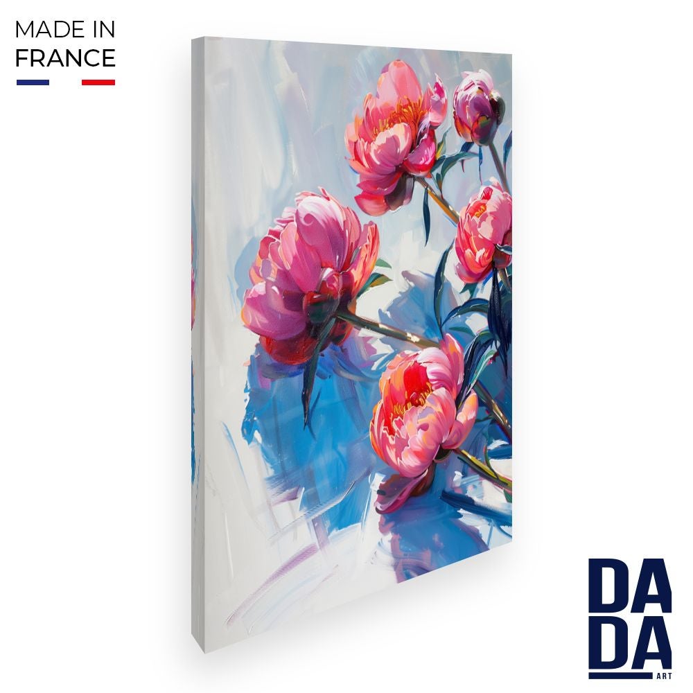 Toile murale Fleurs éclatantes / 60x90cm / Fabriqué en France ...