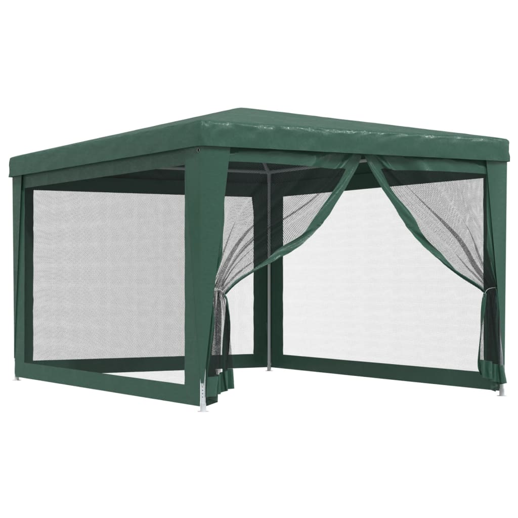 Tienda de jardín | Carpa para fiestas con 4 paredes de malla HDPE verde ...
