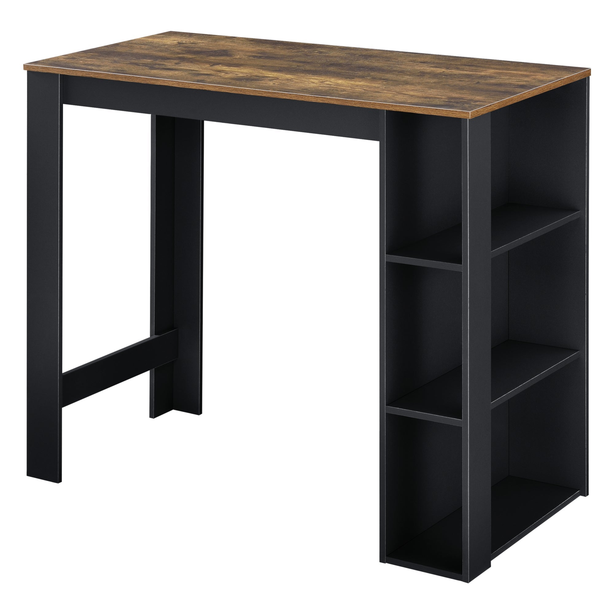 Table de bar design avec surfaces de rangement table bistrot avec 3 ...