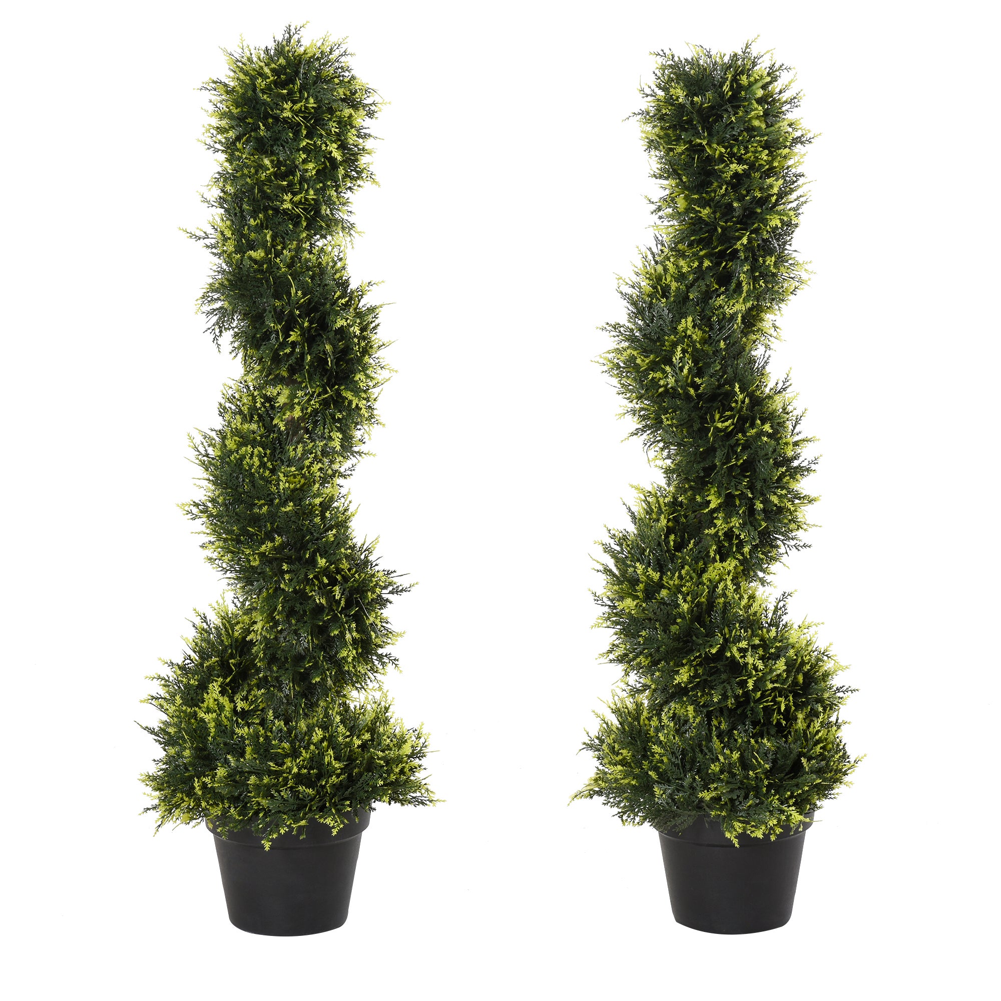 Lot de 2 cèdres artificiels grande plante artificielle 90 cm, plantes ...