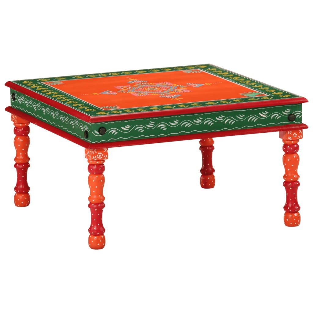 Table basse | Table d'appoint | Table de salon orange bois de manguier ...