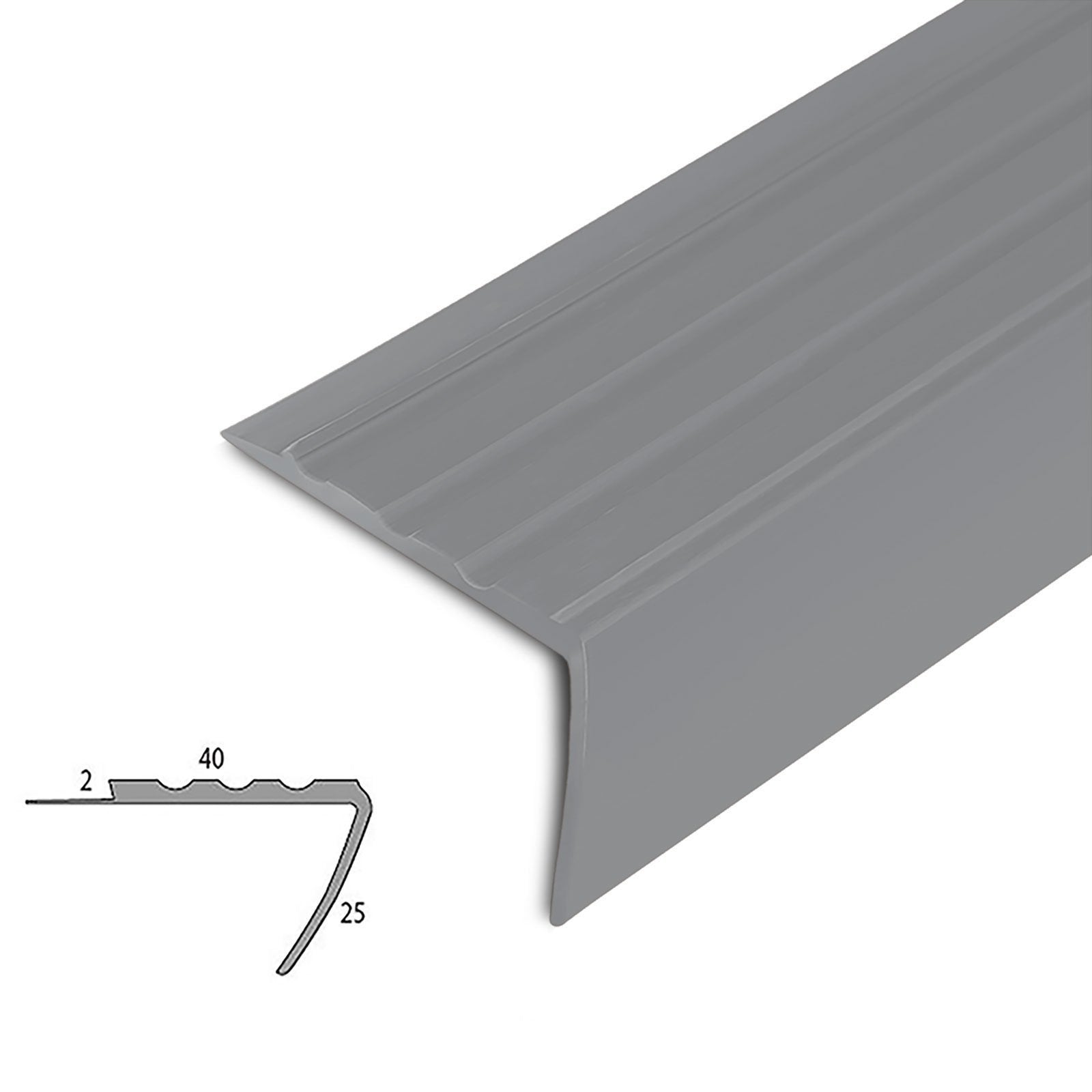 KARAT >Seuil d'escalier Toronto PVC Montage avec ou sans perçage 40 x ...