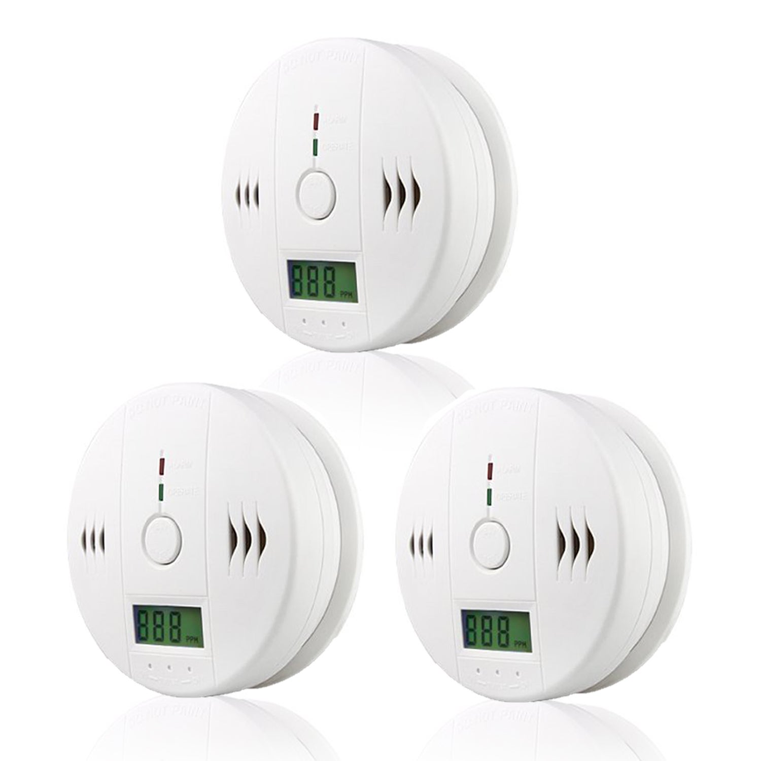 Detector de CO 3x para la seguridad de tu familia: alarma sonora y ...