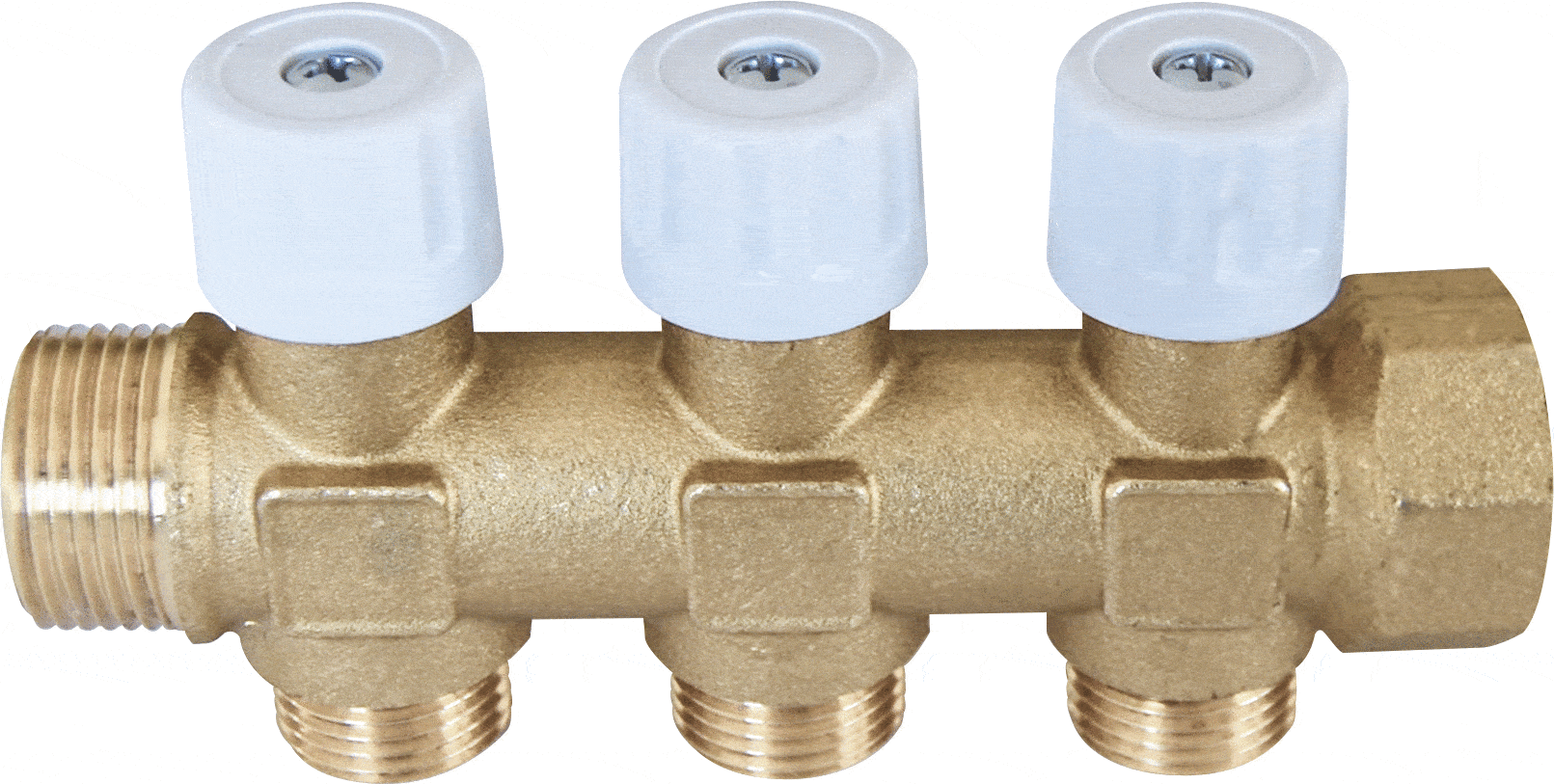 COLLECTEUR SANITAIRE A ROBINETTERIE INTEGREE 3/4" 2 SORTIES | Leroy Merlin