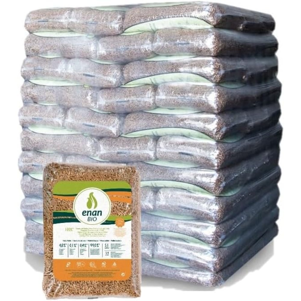 ENAN Bio - Palet de 70 Sacos de Pellets de 15 Kilos EN Plus A1 (1050kg ...