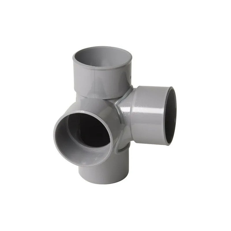 Croix d'angle PVC 87 degré 30 Mâle/Femelle, 80 | Leroy Merlin