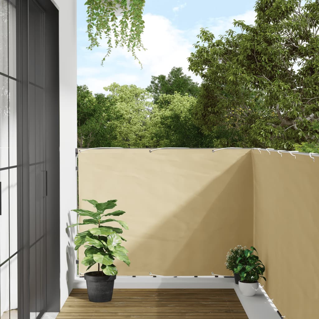 Écran d'intimité de jardin crème 600x120 cm PVC | Leroy Merlin