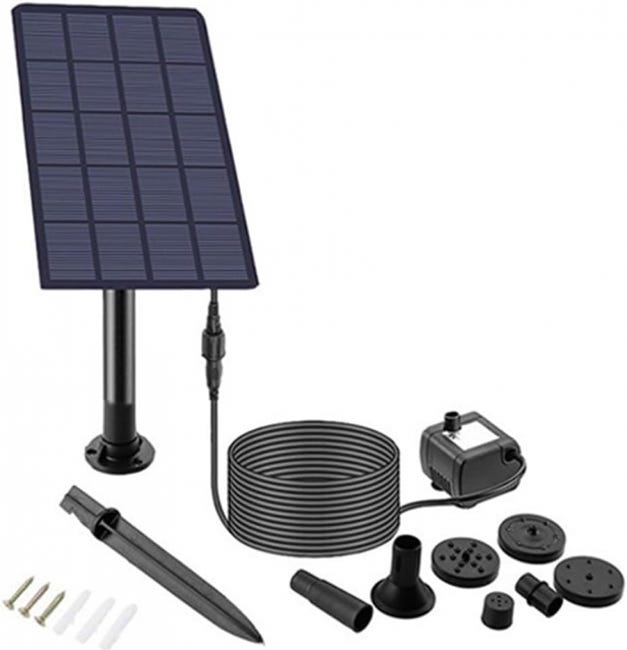 Pompe à eau solaire extérieure, pompe de fontaine, adaptée aux étangs à ...