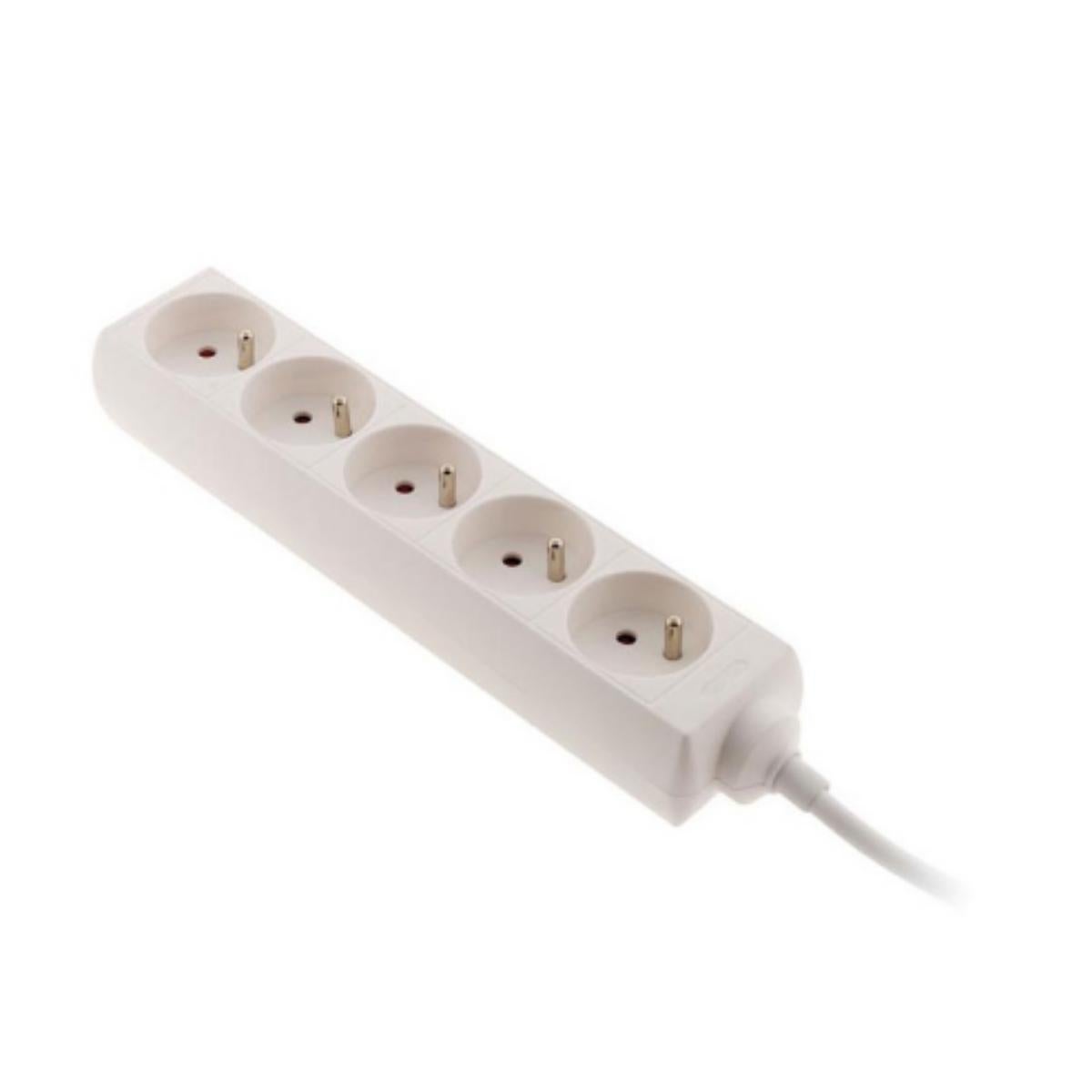Bloc multiprise 5x16A 2P+T - blanc - Zenitech | Bricoman