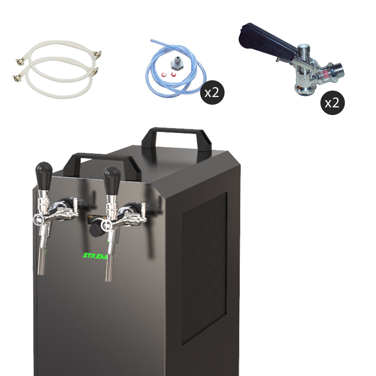 Ensemble complet - Tireuse a biere avec pompe à membrane - STREAM 80K ...