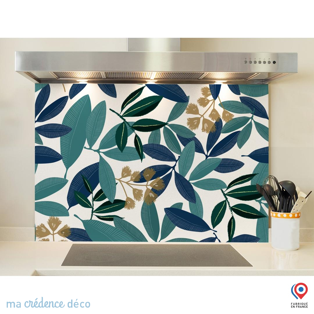 Crédence cuisine fond de hotte Végétation 2 - Alu composite - L 80 cm x H 80 cm - MaCrédenceDéco ...