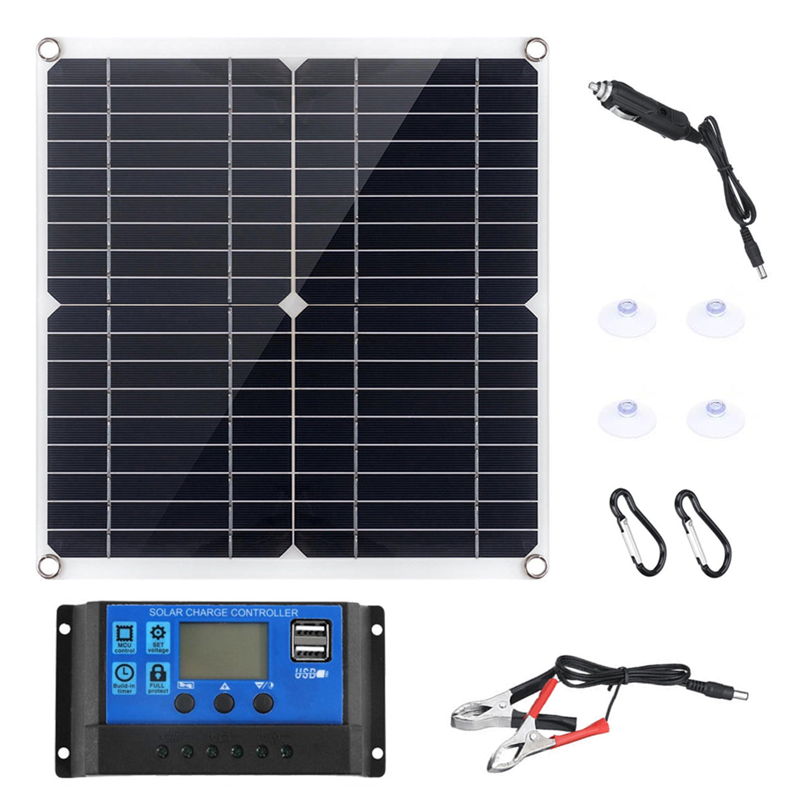 Panneaux solaires flexibles kit 20W avec 300W contrôleur 12V Power ...
