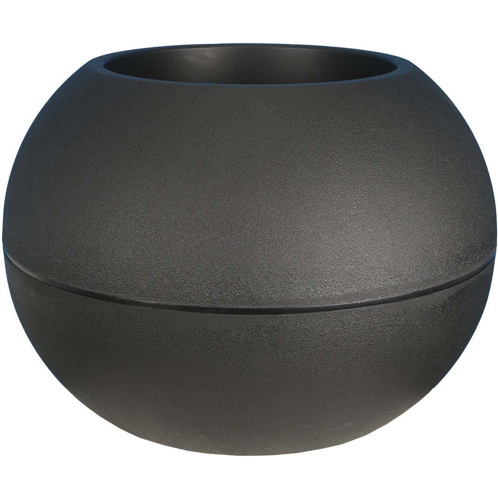 Maceta Boule - negro | Leroy Merlin