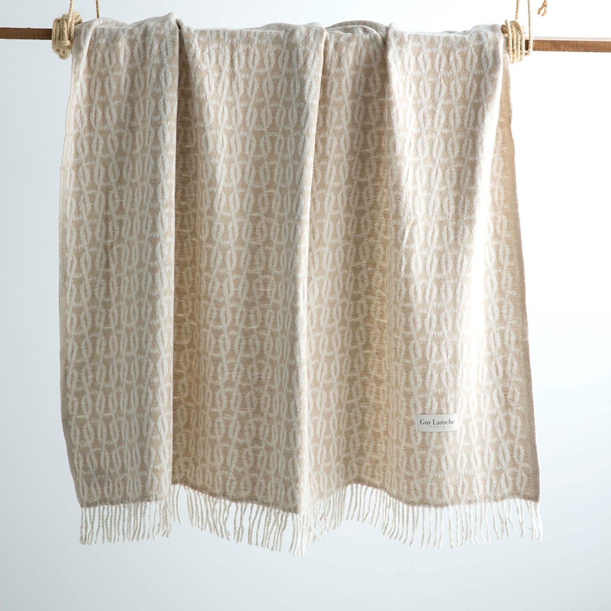 Plaid BLAISE beige 130x170 cm | Leroy Merlin