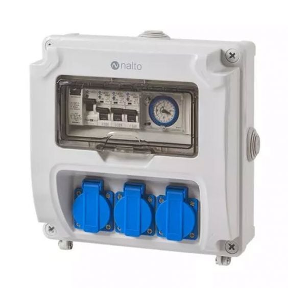 Coffret Electrique Piscine Hors Sol Filtration - Horloge Mécanique - 3 ...