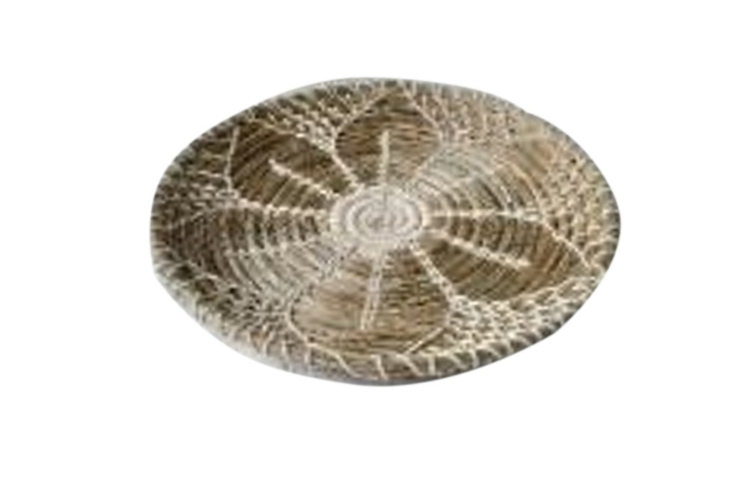 Bandejita redonda de bambú con diseño mandala, ideal para servir dulces ...