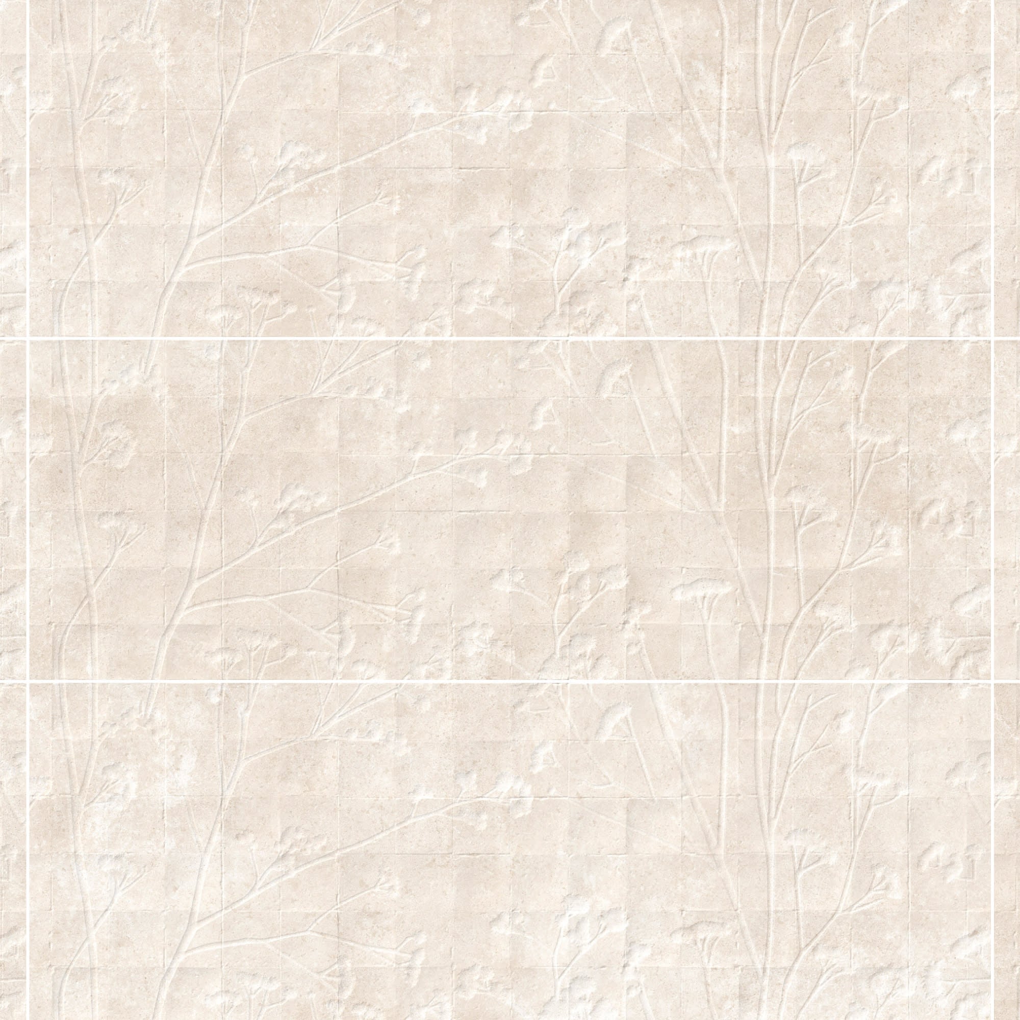 Carrelage effet Béton 3D Beige Lin Flor 100x33,3x0,98 cm Montelis - Mur ...