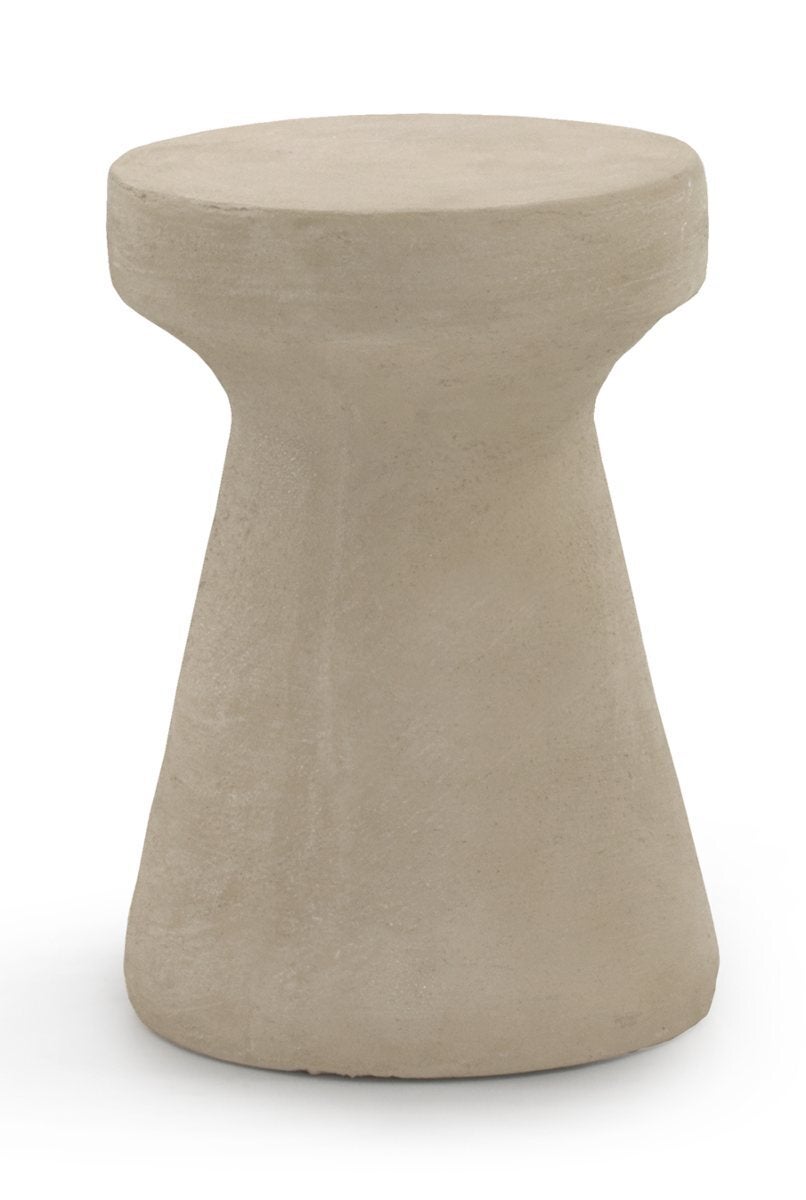 Mesa auxiliar color cemento arena de poliresina | Leroy Merlin