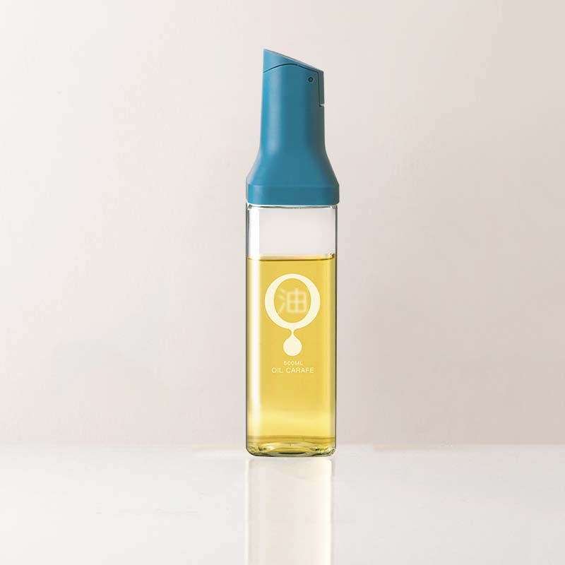 Pot d'huile de cuisine anti-fuite, bouteille en verre avec ouverture ...
