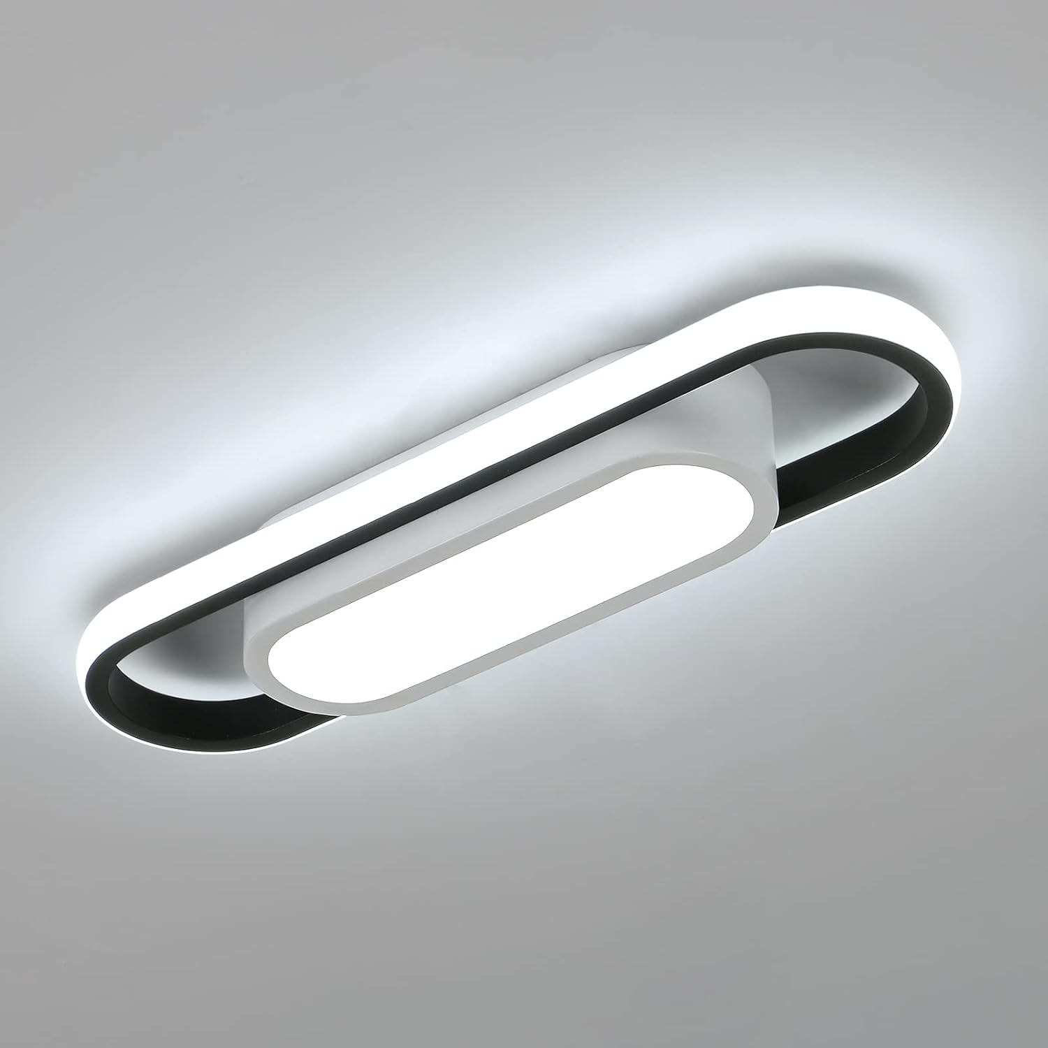 GOECO Plafonnier LED Moderne Rectangulaire - 24W, 1800LM, Lumière ...