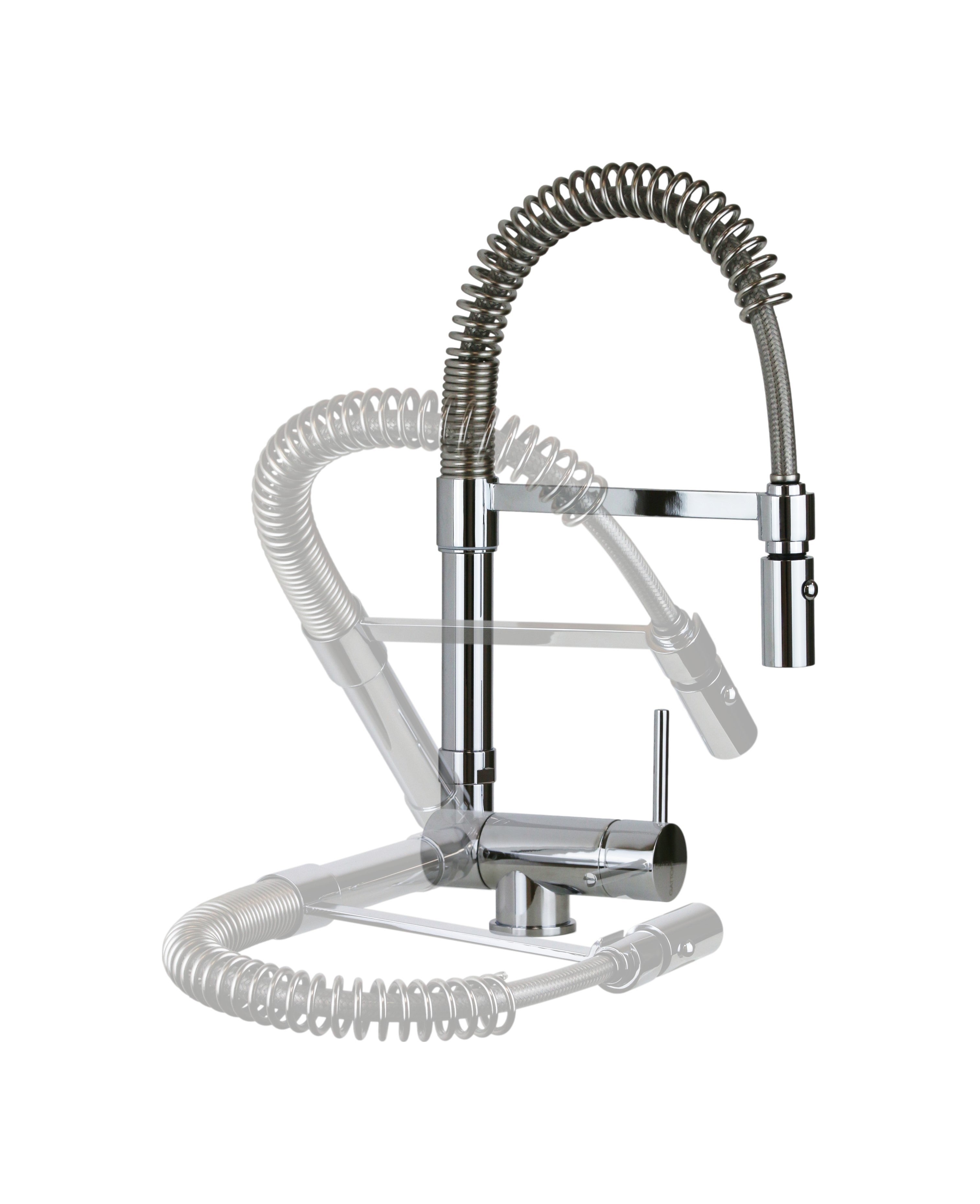 Mitigeur d'évier de cuisine bec rabattable avec ressort Gattoni ...