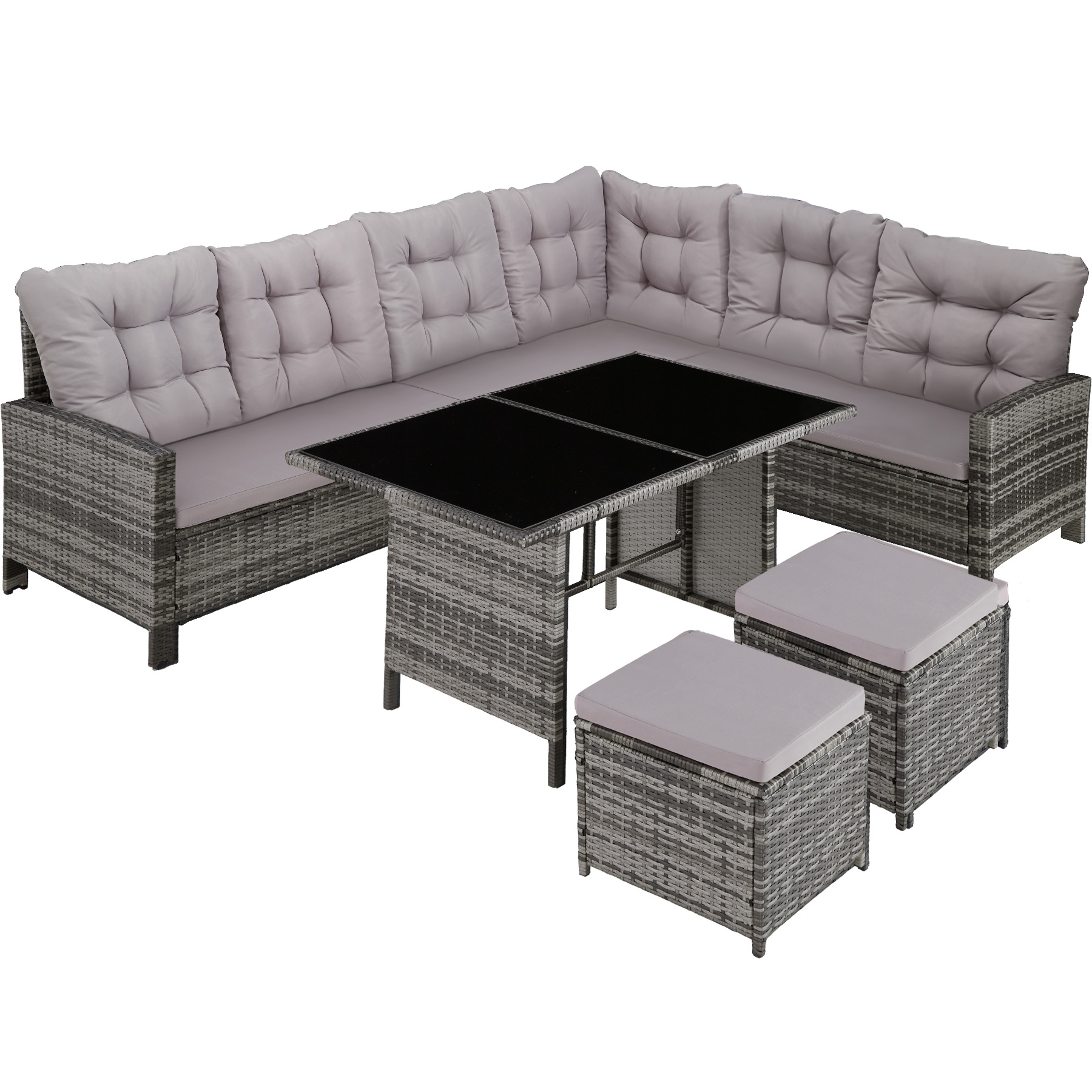 Tectake rattan corner sofa store
