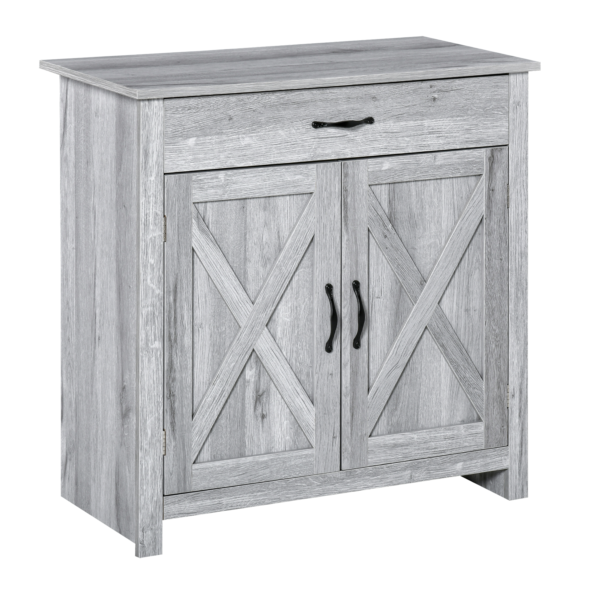 Buffet cuisine style campagnard avec placard 2 portes et tiroir, 80x39 ...