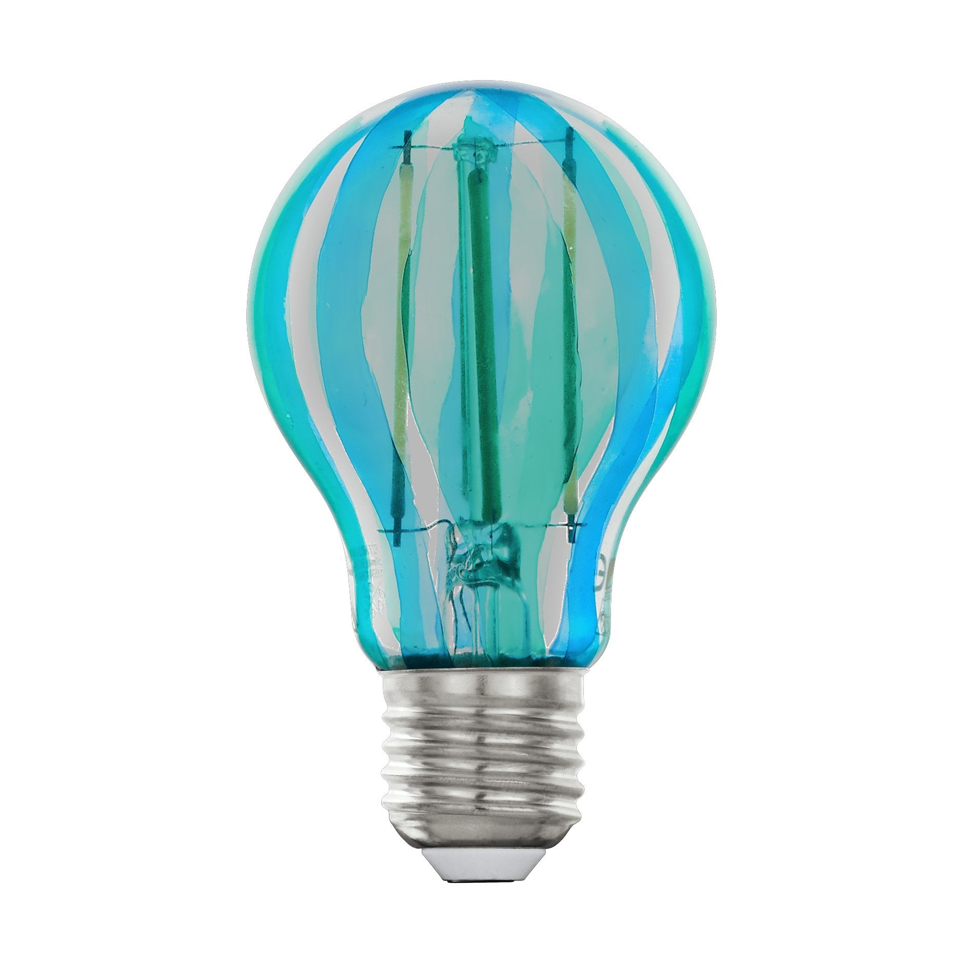 Ampoule LED E27 1X6,5W verre bleu, vert | Leroy Merlin