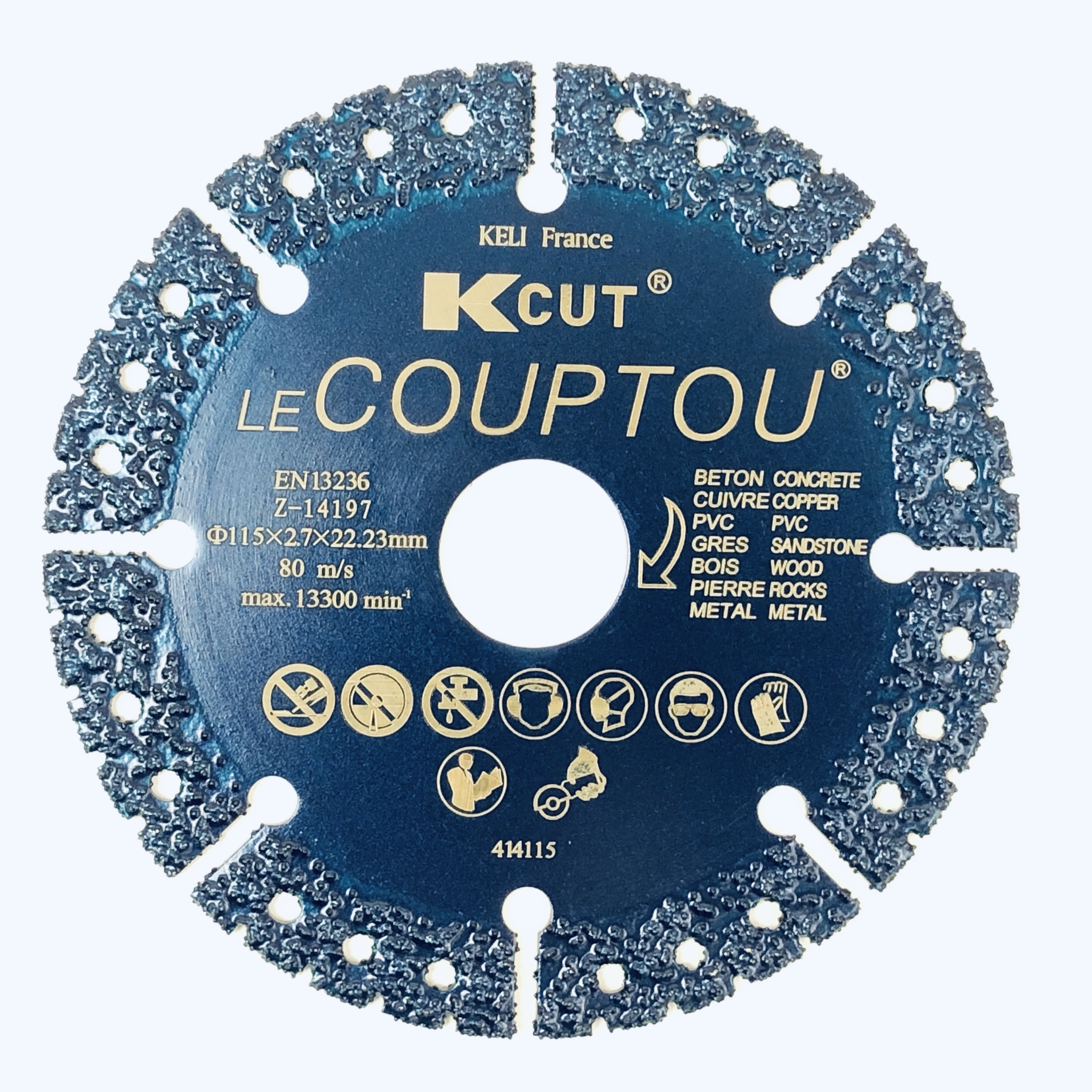 Disque Diamanté Couptou 115mm, Haute Précision et Longévité, Idéal pour ...